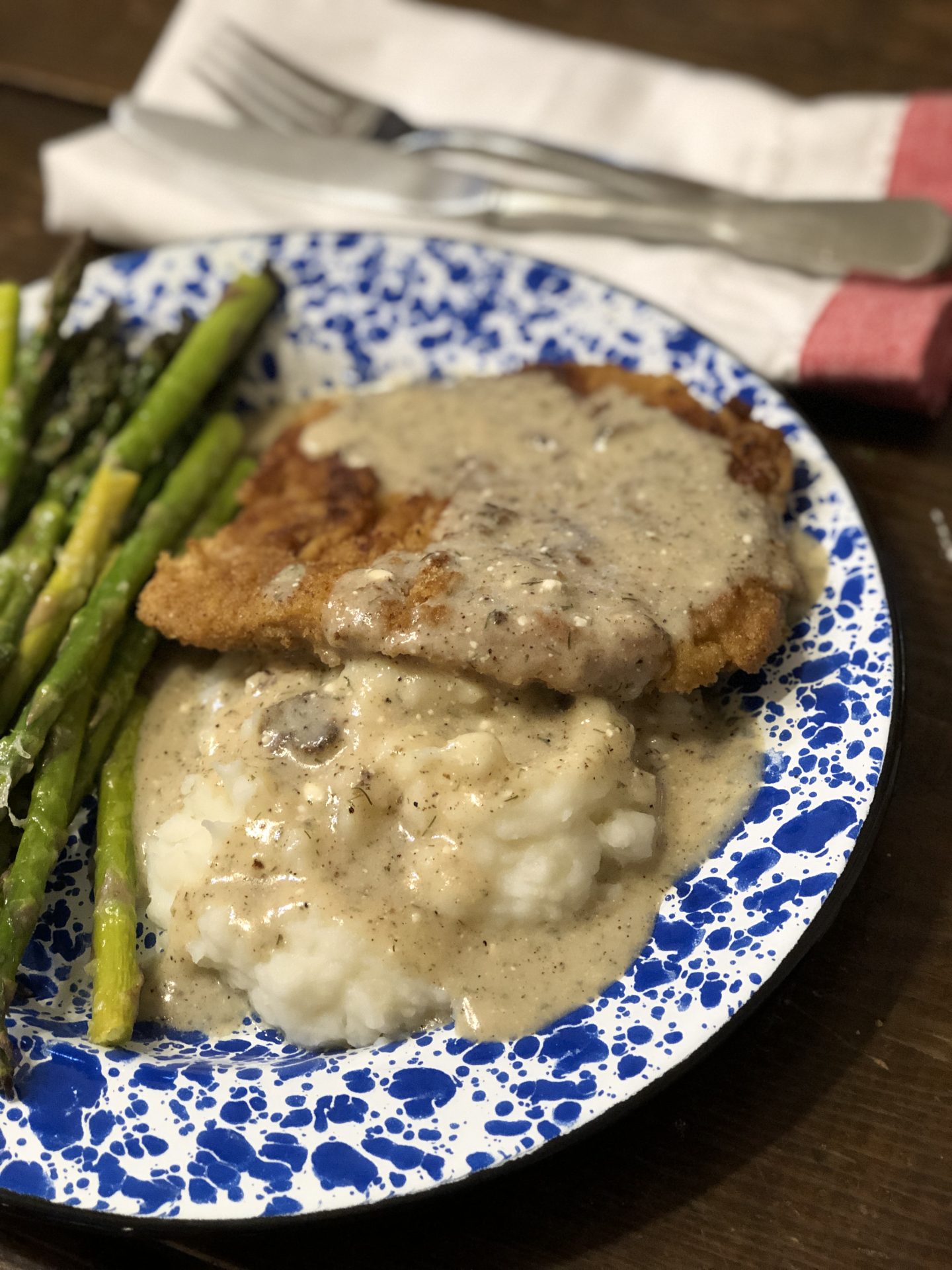 Pork Schnitzel with Dill Sauce - The Farmwife Feeds