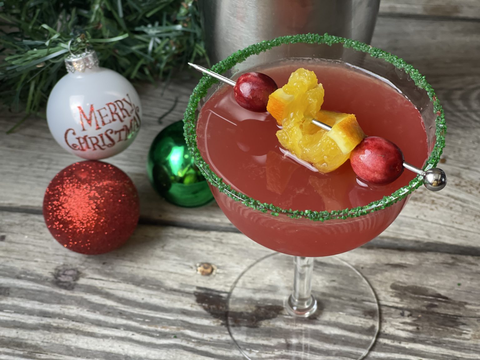 Cranberry Christmas Cocktail - The Farmwife Feeds